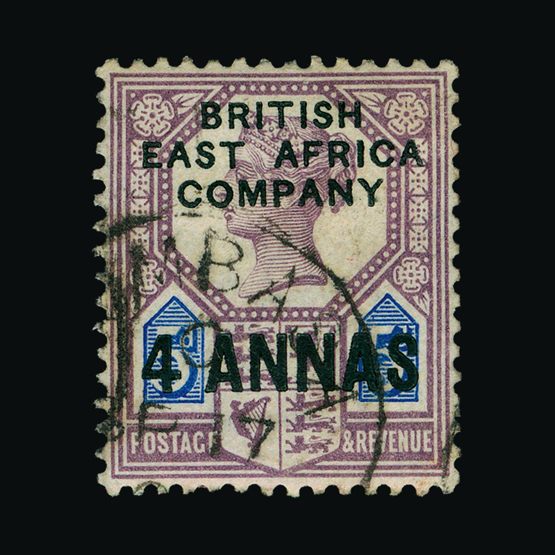 Stamp Auction - british east africa 1895-96 - Sale #77 worldwide ...
